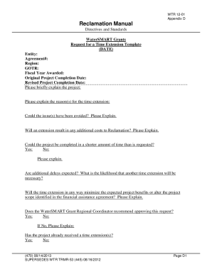Fillable Online Request For A Time Extension Template Fax Email Print ...