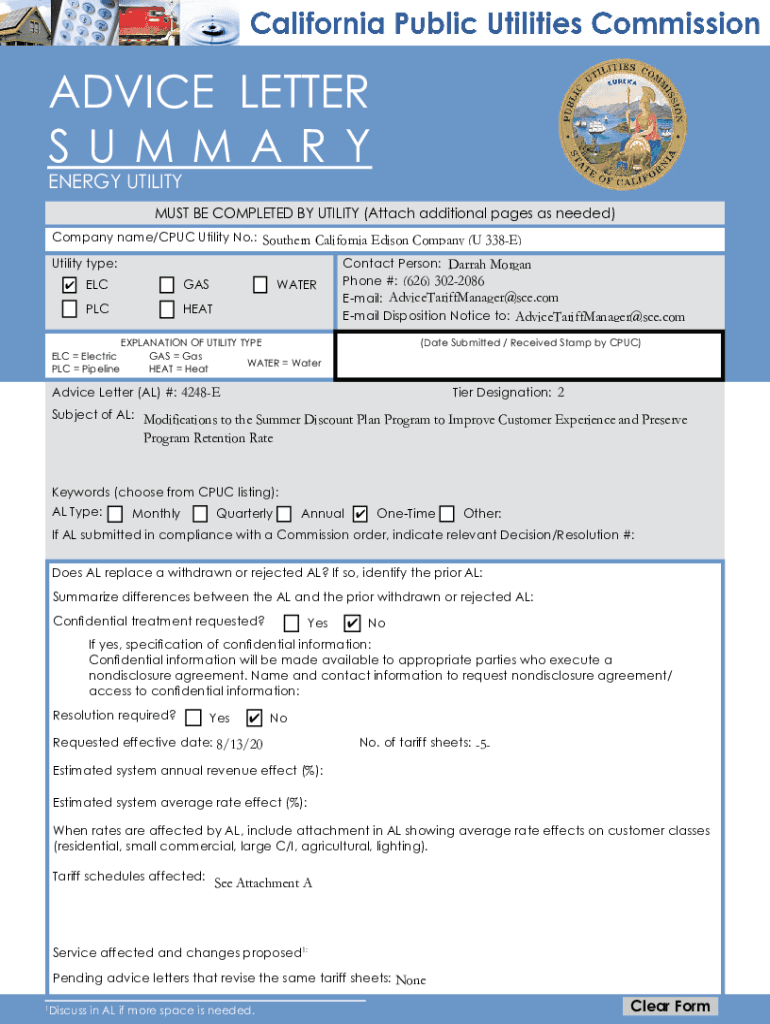 Fillable Online SUBJECT: Statement Part YY, Base Revenue Requirement ...