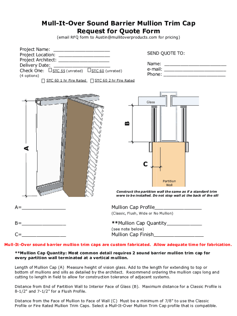 Request For Quote Form - Fill Online, Printable, Fillable, Blank ...