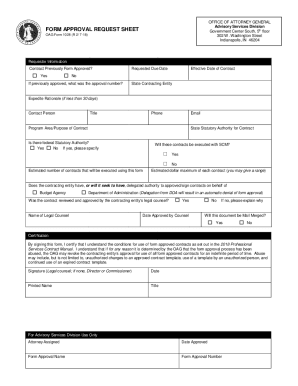 Fillable Online Attorney General Form Approval Request Sheet Fax Email ...