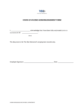 Fillable Online Statement of Declination of COVID-19 Vaccine (Redlined ...