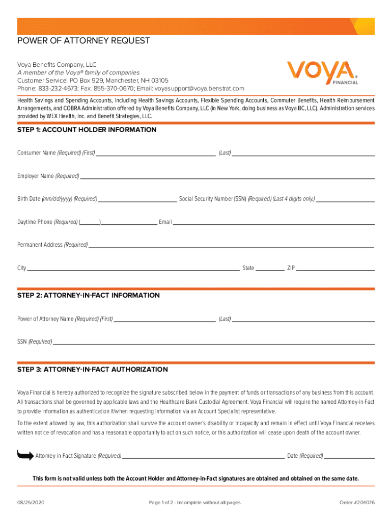 Fillable Online Power of Attorney Request Fax Email Print - pdfFiller