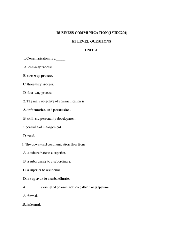 Fillable Online One-Way Communication: Definition & Examples - Video ...