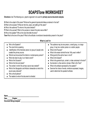 Fillable Online as nyu Copy of SOAPSTONE WORKSHEET.docx - SOAPSTone ...