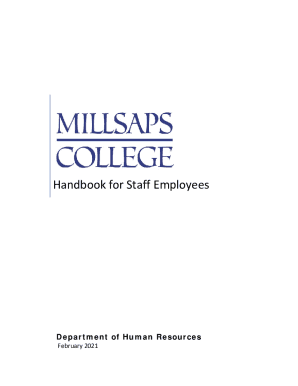 Fillable Online 1. Handbook for Staff Employees Fax Email Print - pdfFiller