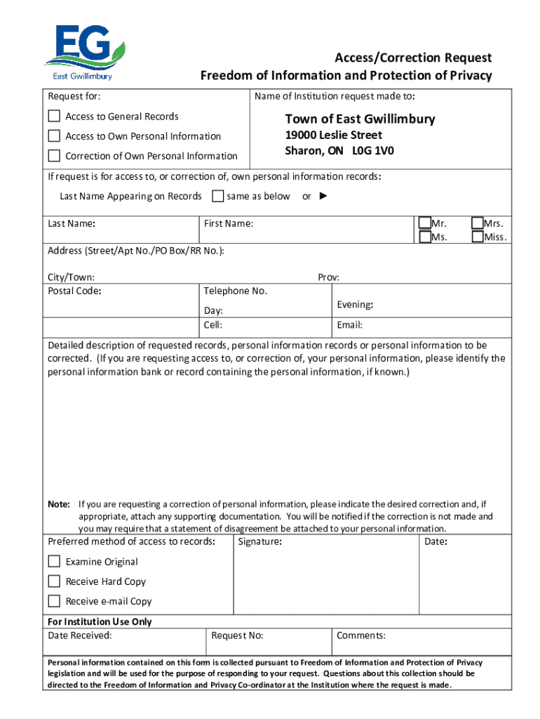 Fillable Online FOI Request Form. Forms Fax Email Print - pdfFiller