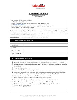 Fillable Online Access Request Form - Rev 01.docx Fax Email Print ...