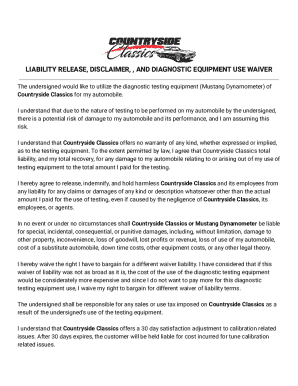 Fillable Online Dyno Release & Waiver Form - Revised 4/21 Fax Email ...