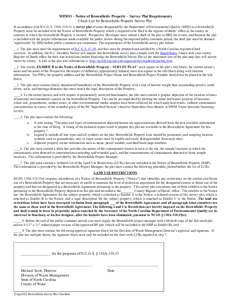 Fillable Online ReferenceNC DEQ: Brownfields Projects Map, Inventory ...