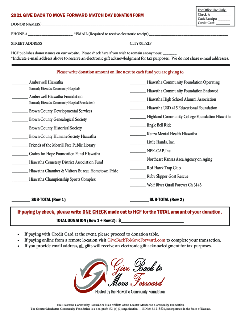 Fillable Online CONTRIBUTION FORM (PLEASE PRINT CLEARLY) Fax Email Print - pdfFiller