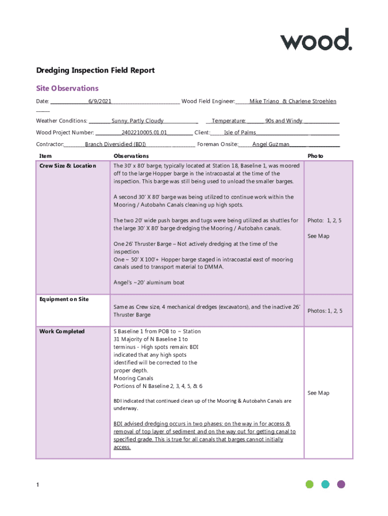 Fillable Online Field Report Inspection Form 7-21-21 - isleofpalmsjax ...