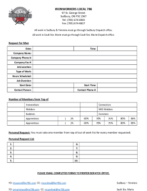 Fillable Online dispatch form (single page) Fax Email Print - pdfFiller