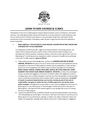 Fillable Online Motorcycle Basic Rider Course Registration Form Fax ...