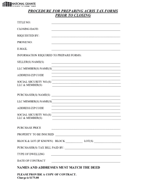 Fillable Online acris tax forms with LLC.doc Fax Email Print - pdfFiller