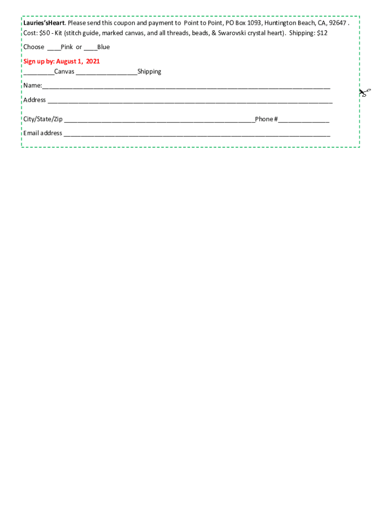 Fillable Online Have Broom, Will Travel Point to Point, PO ox 1093 ...