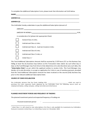 Fillable Online Guardian Additional Subscription form Fax Email Print - pdfFiller