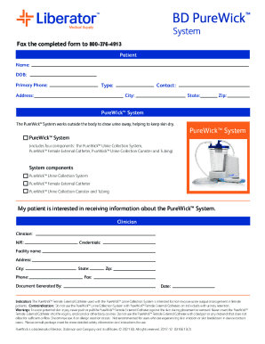 Fillable Online LINK PureWick Form 07132021 - purewickathome.com Fax ...