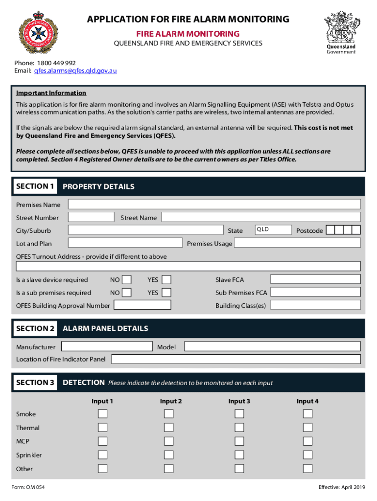Fillable Online Form OM89Emergency Contact Details - Queensland Fire ...