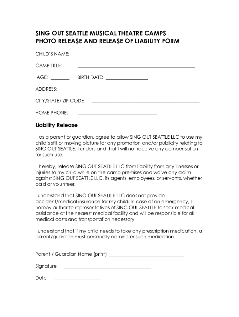 Fillable Online 2021 Sing Out Liability form Fax Email Print - pdfFiller