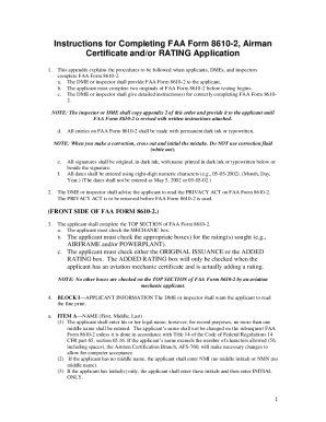 Fillable Online Figure 6-1. Instructions for Completing FAA Form 8610-2 ...