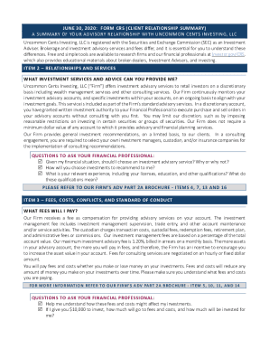 Fillable Online Regulation Best Interest Disclosure (RegBI) - Beyond ...