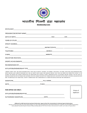 Fillable Online IGDF Membership Form Fax Email Print - pdfFiller