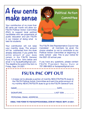 Fillable Online PAC form 2021-22 Fax Email Print - pdfFiller