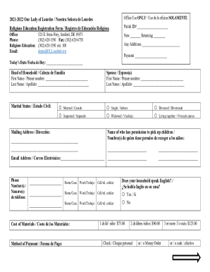 Fillable Online Office Use ONLY / Uso de la oficina SOLAMENTE Fax Email ...