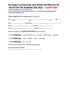 Fillable Online Nu Image in partnership with WGOK AM 900 presents YOUTH ...