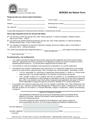 Heroes Act Application - Fill Online, Printable, Fillable, Blank ...