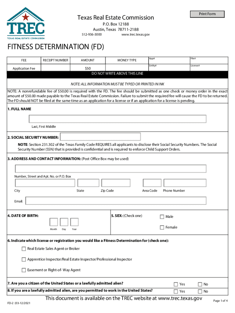 Fillable Online Individual Renewal Form Information Sheet - trec.texas ...