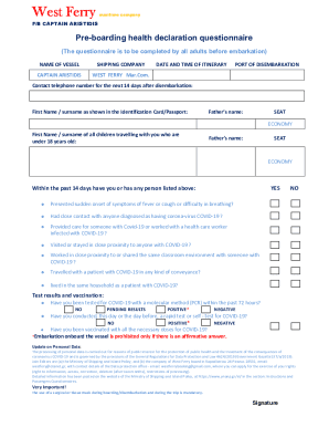 Fillable Online 2nd edition pre-boarding form en. Fax Email Print ...