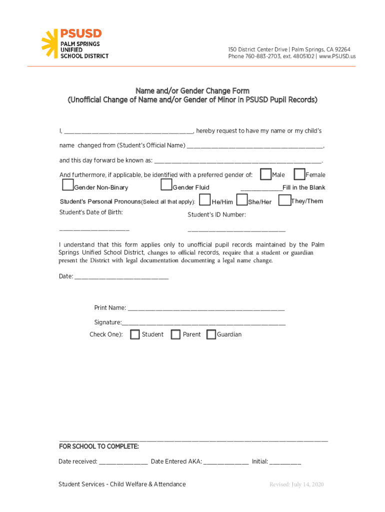 Fillable Online Student Services Child Welfare & Attendance Page 1 of 3 ...