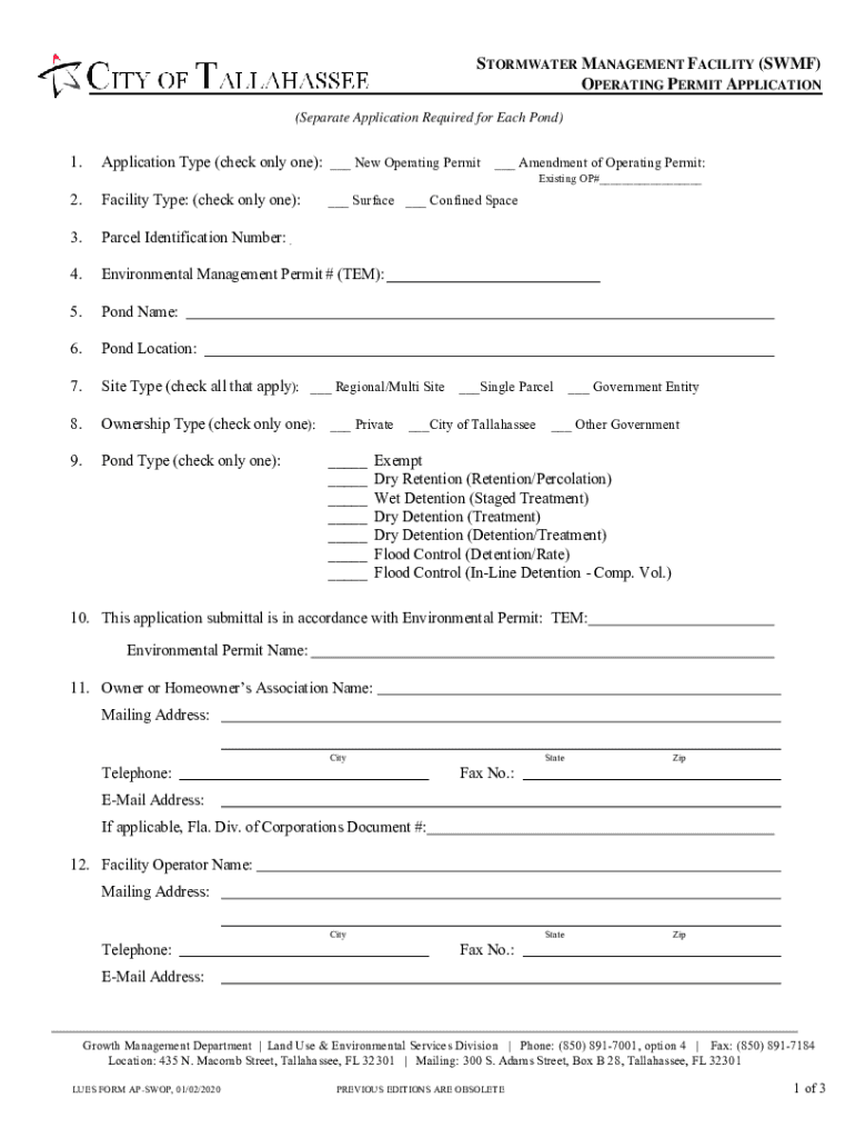 Fillable Online Industrial Stormwater General Permit Application Form ...