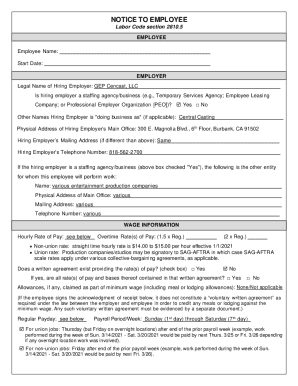 Fillable Online CA Wage Form Fax Email Print - pdfFiller