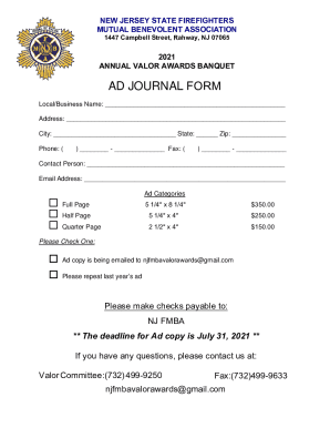 Fillable Online AD JOURNAL FORM - d3n8a8pro7vhmx.cloudfront.net Fax ...