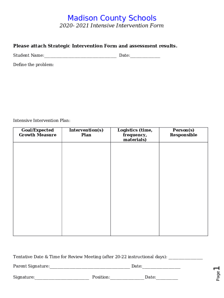 Student Intervention Plan and Strategies - Video & Lesson ... Doc ...