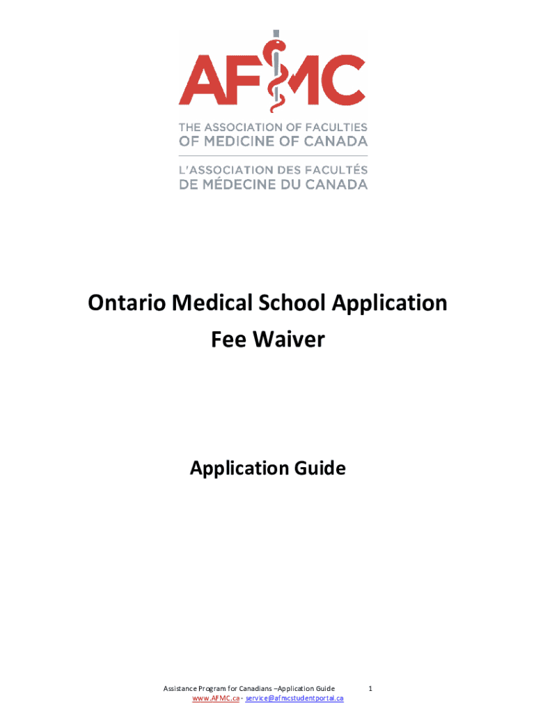 Fillable Online Ontario Medical School Application Fax Email Print ...