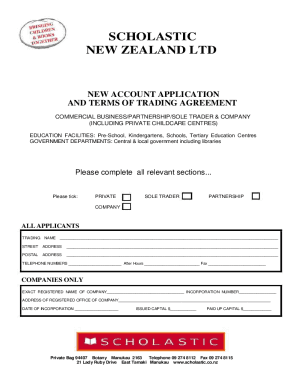 Fillable Online Fillable Online New Customer Application Form - Scholastic ... Fax Email Print ...