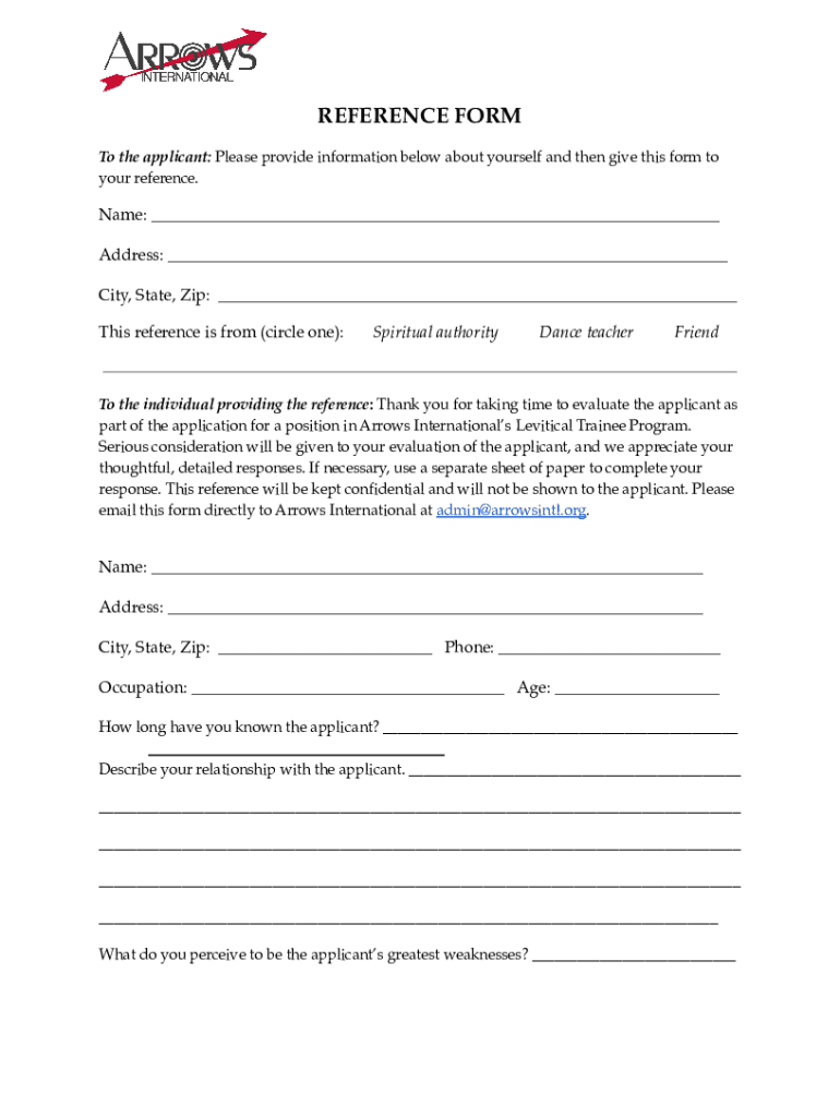 Fillable Online Reference Check Template - Fill Out and Sign Printable ...