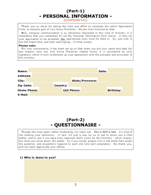 Fillable Online I.H.M. Application Form (ELECTRONIC) (MASTER) Fax Email ...