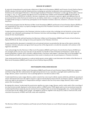 Fillable Online In return for being allowed to participate in Mortimer ...