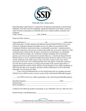 Fillable Online Telehealth Authorization Form Fax Email Print - pdfFiller
