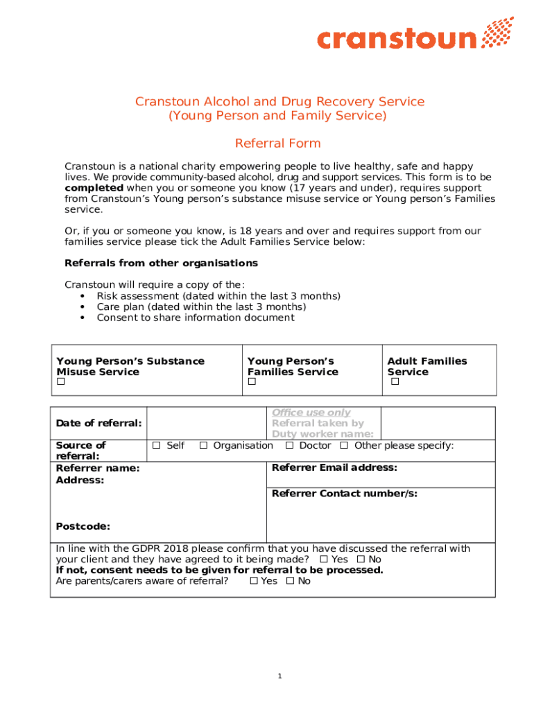 Home - Cranstoun Doc Template | pdfFiller