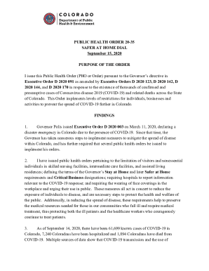 Fillable Online State health department releases amended public health ...