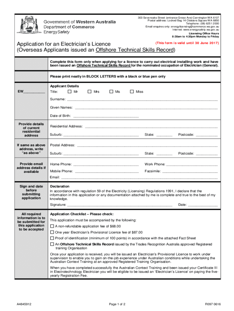 Fillable Online Fillable Online Licensing Office Hours Application for ...