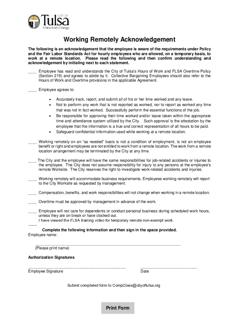 Fillable Online Sample Policy Receipt Acknowledgment for ...