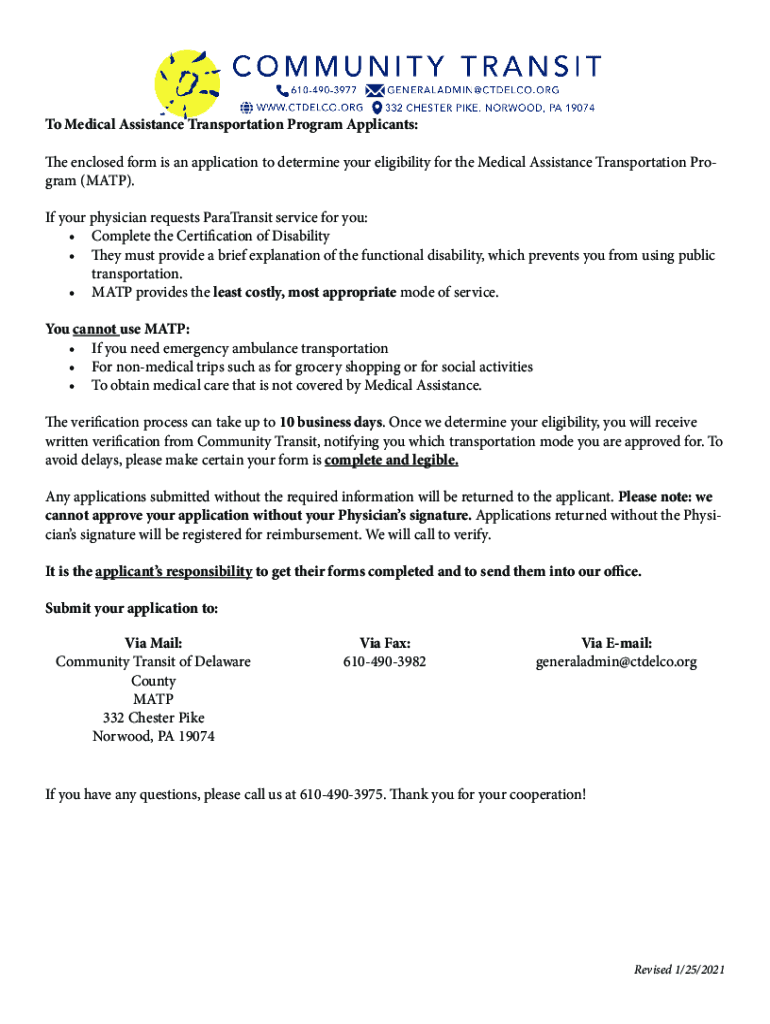 Fillable Online The enclosed form is an application to determine your ...