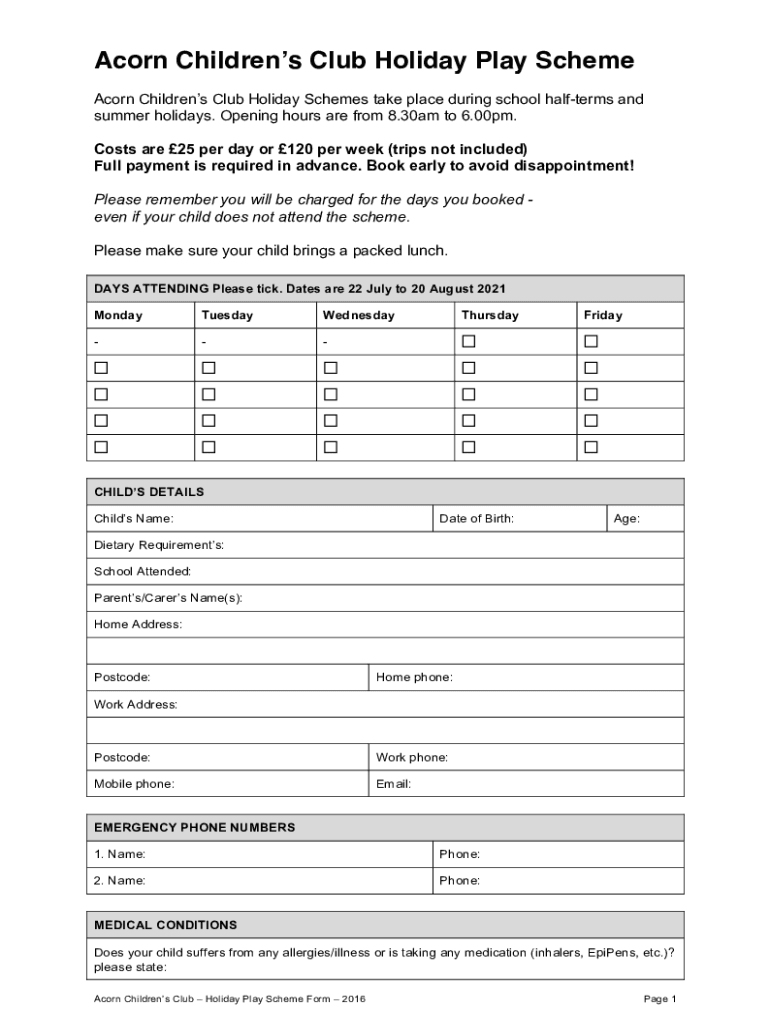 Fillable Online Playscheme-Application-Form.doc Fax Email Print - pdfFiller