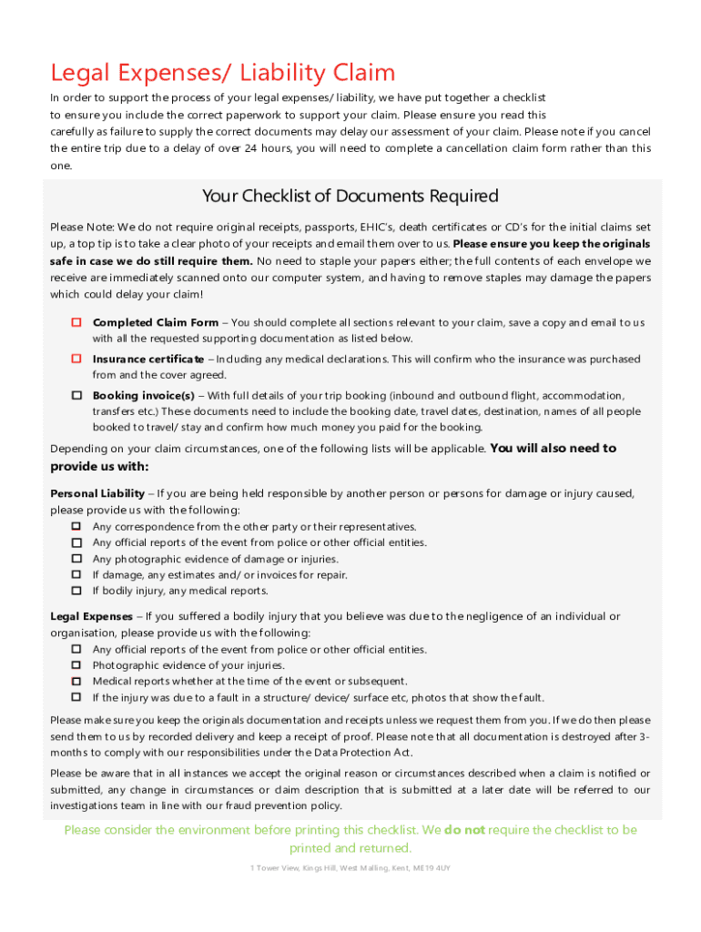 Fillable Online Employer's Liability Claims Explained - Co-op Legal ...